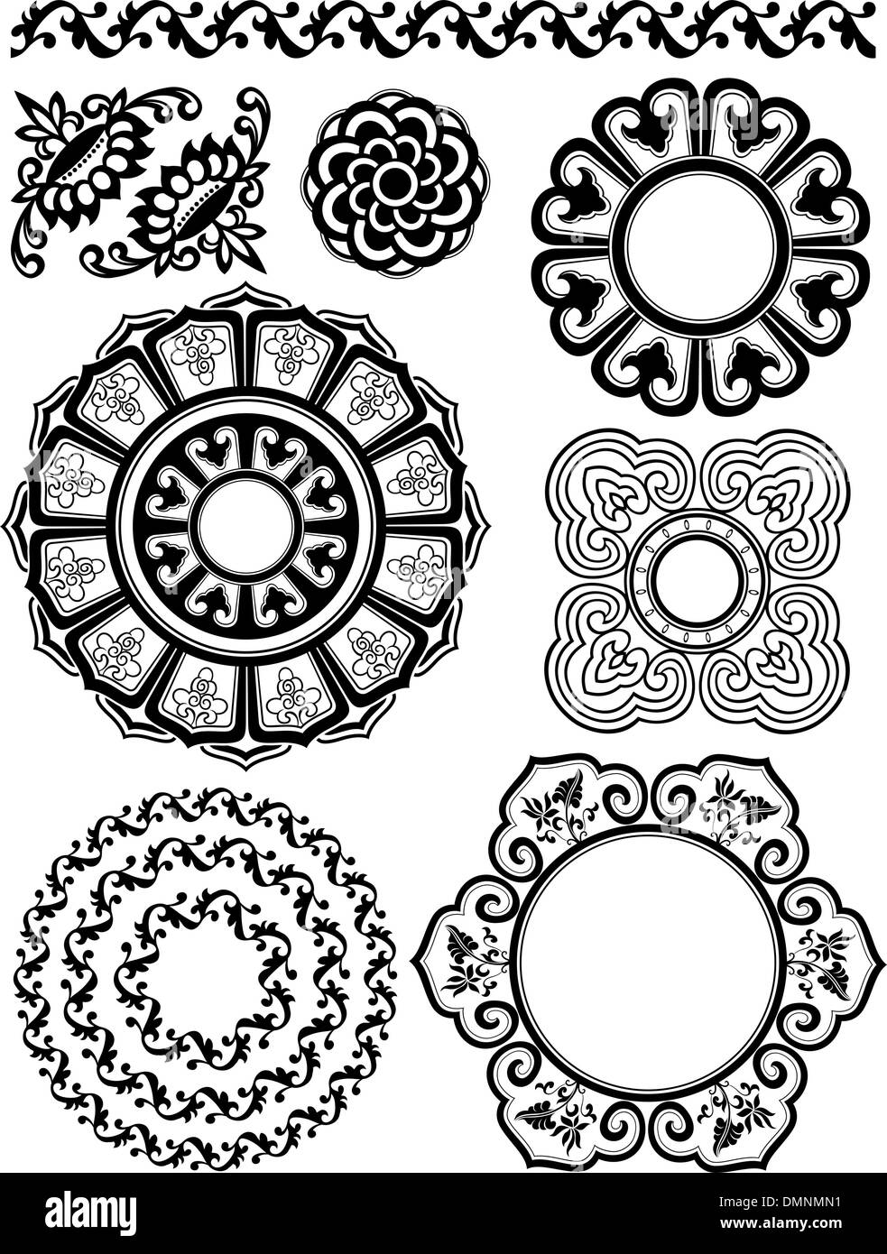 decorative circular pattern Stock Vector Image & Art - Alamy