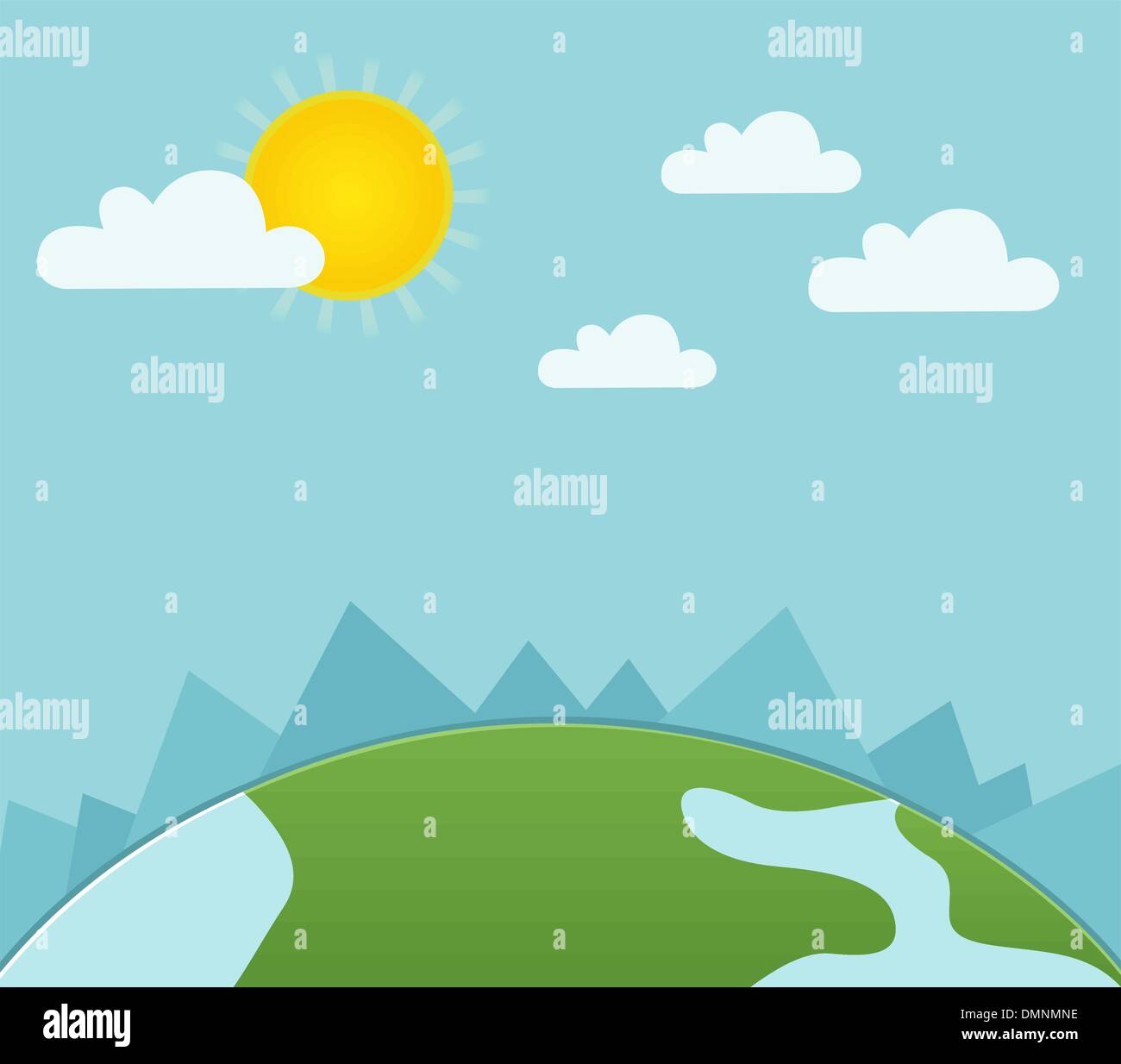 spring grass landscape illustration Stock Vector Image & Art - Alamy