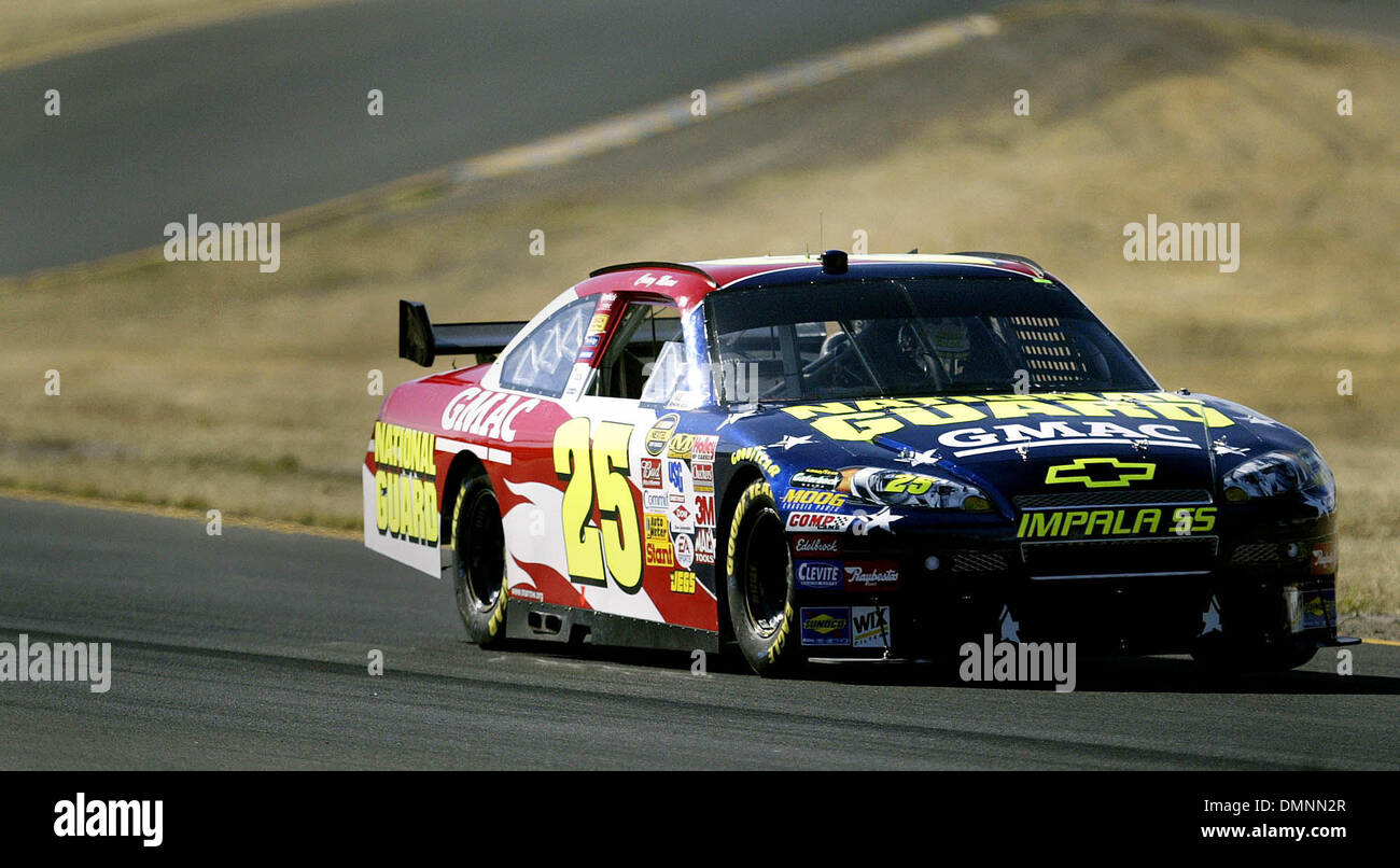 FRIDAY, JUNE 22, 2007. SONOMA, CA - Casey Mears runs through turn ...