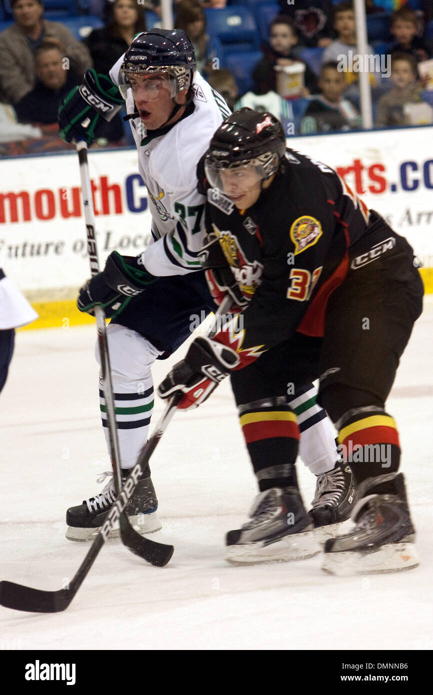 Oct. 30, 2009 - Plymouth, Michigan, U.S - 30 OCT 2009: Plymouth Whalers ...