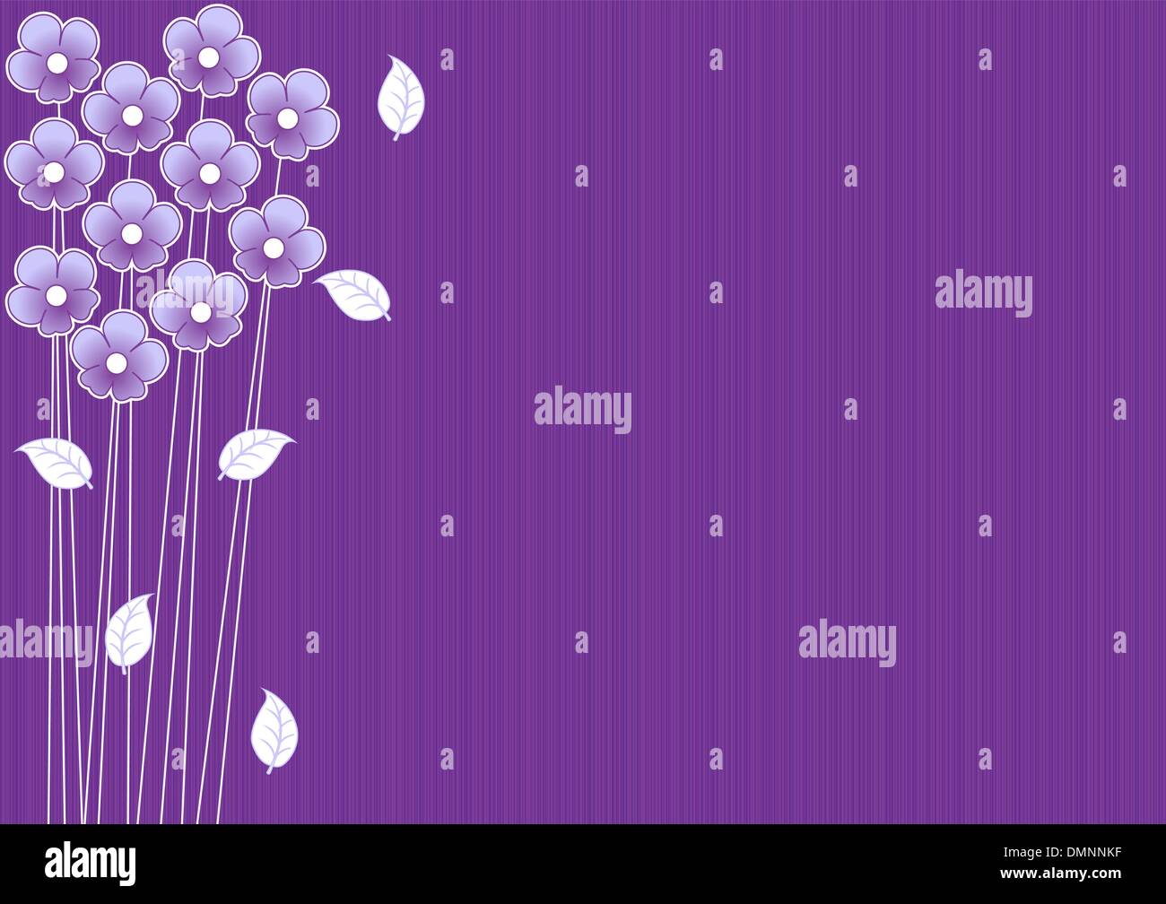 abstract purple background with flowers Stock Vector Image & Art - Alamy