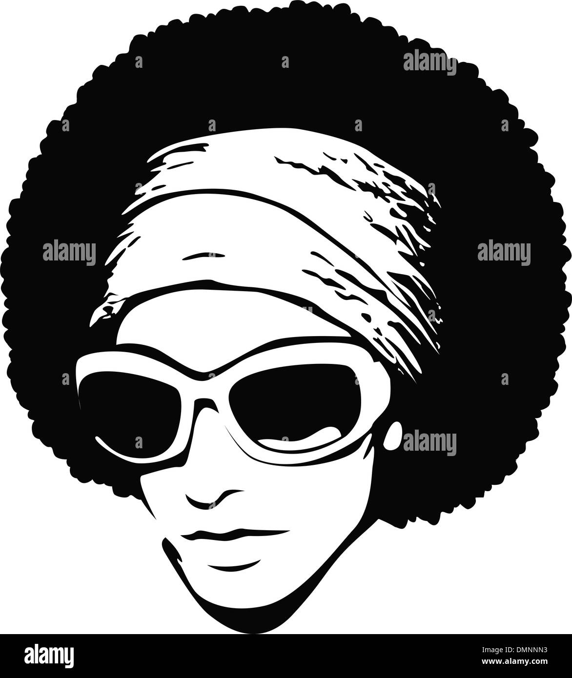 Afro man cartoon design hi-res stock photography and images - Alamy