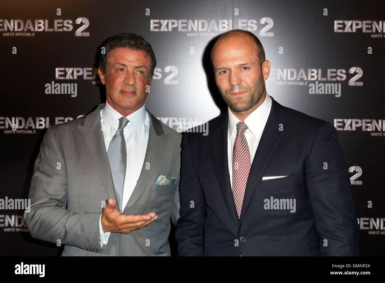 Sylvester Stallone and Jason Statham 'Expendables 2' premiere held at ...
