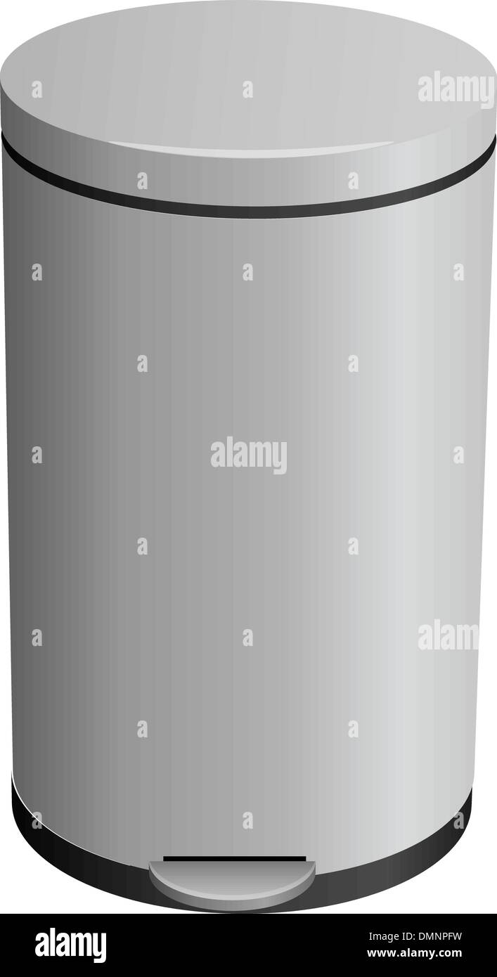 Closed trash can Stock Vector Image & Art - Alamy