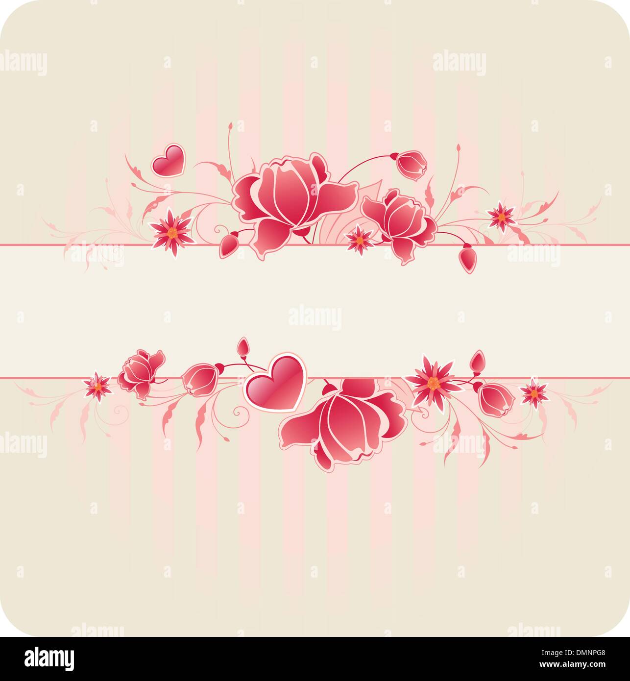 floral background with roses Stock Vector Image & Art - Alamy