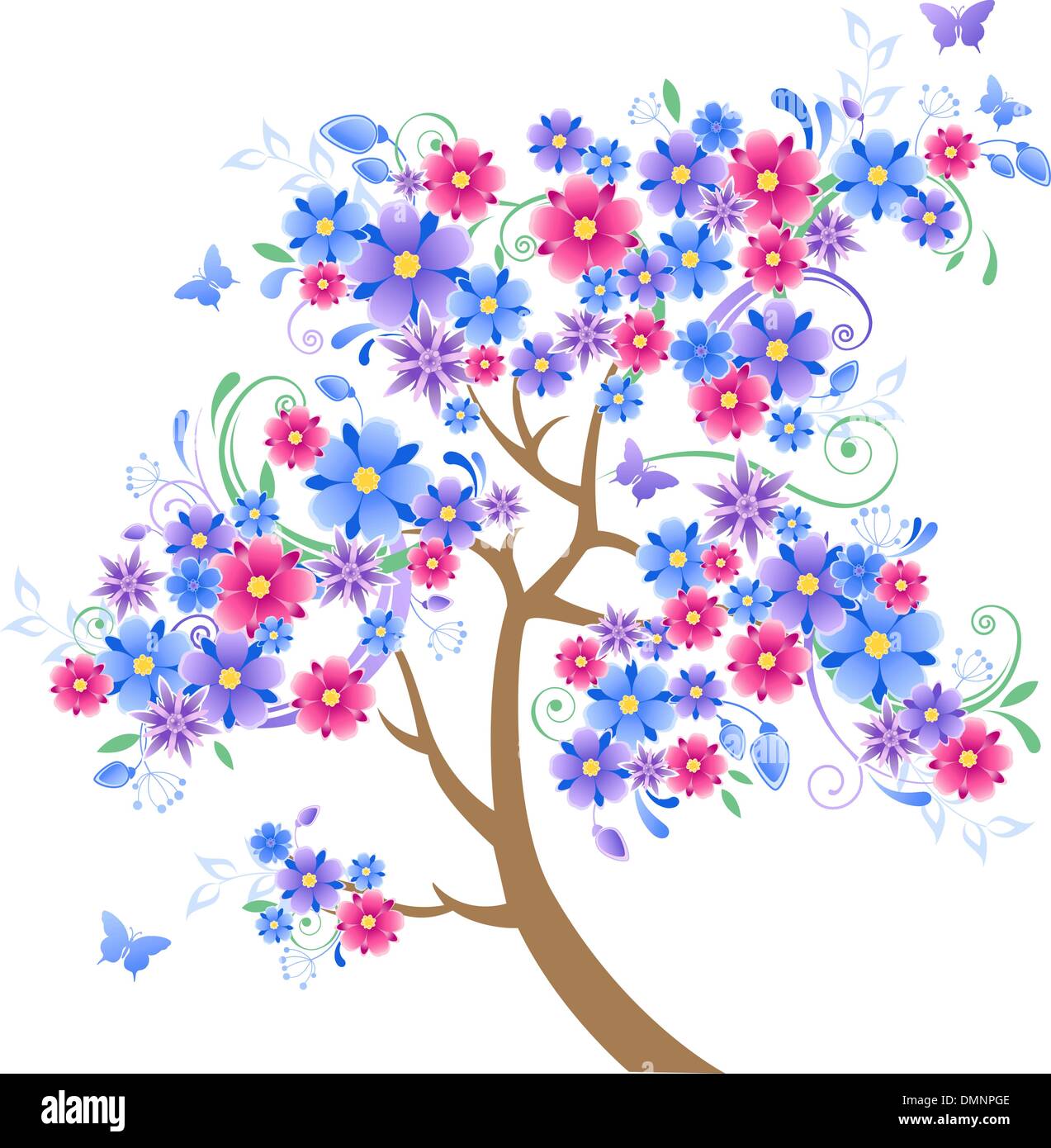 Flowering Vectors High Resolution Stock Photography and Images - Alamy