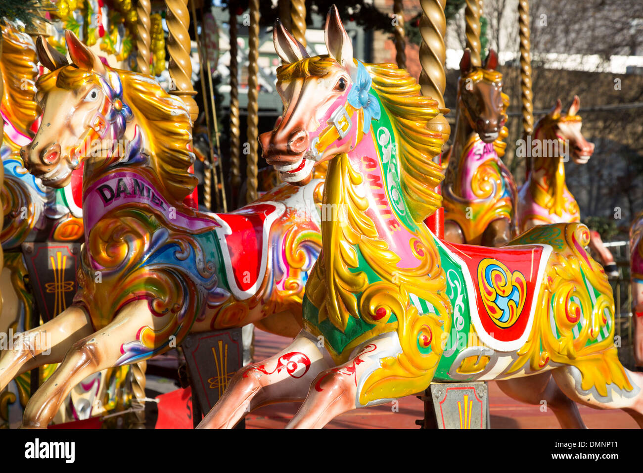 The Southbank carousel fairground ride. London, UK Stock Photo - Alamy