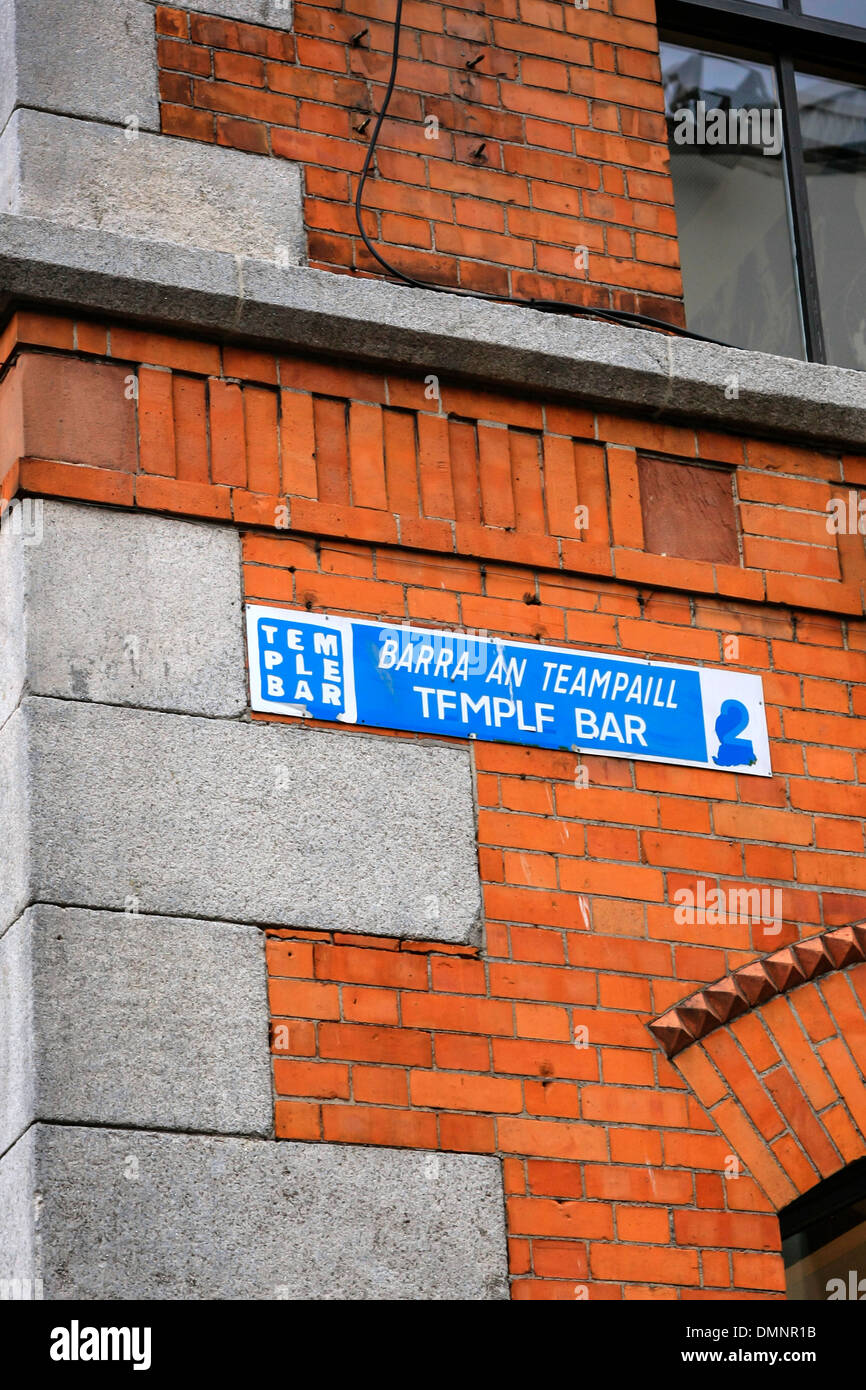 English And Gaelic Bilingual Road Sign High Resolution Stock ...