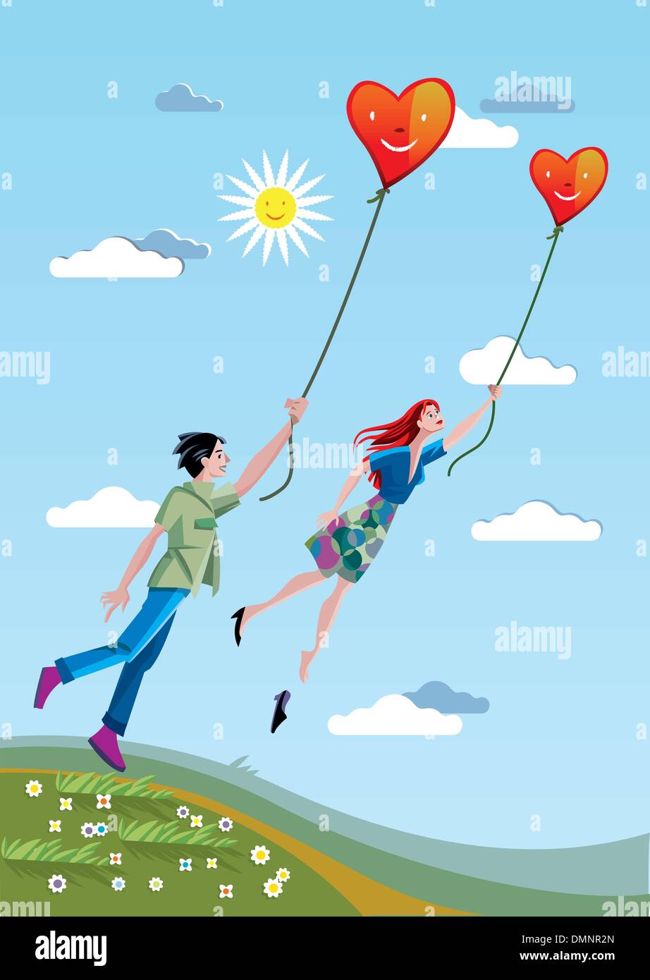 Optimistic woman Stock Vector Images - Alamy
