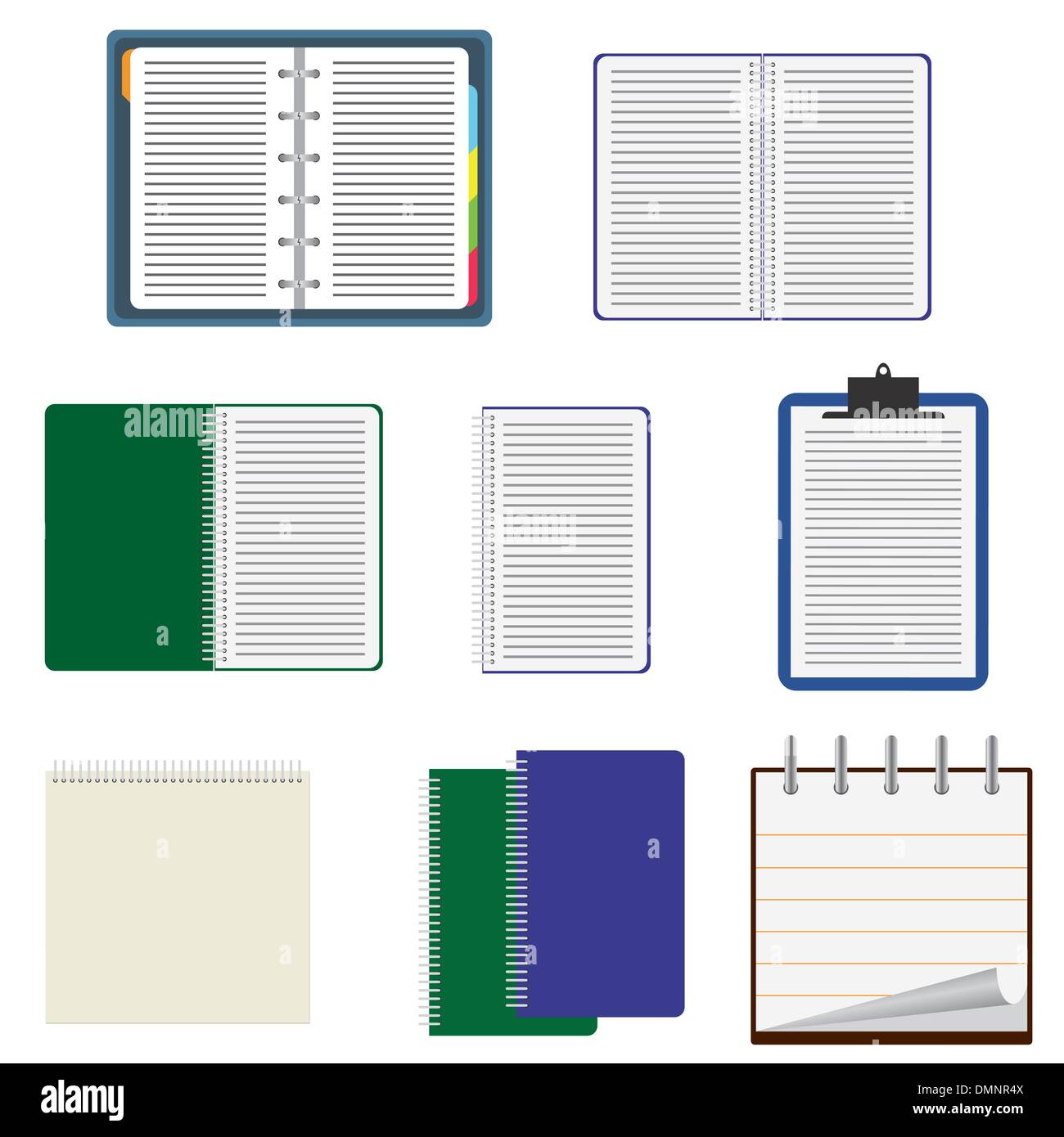 Set of notebooks Stock Vector Image & Art - Alamy