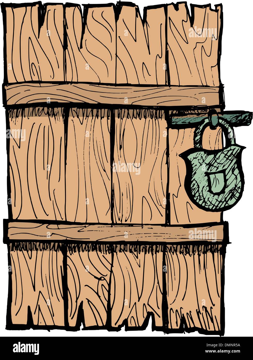 Closed castle door Stock Vector Images - Alamy