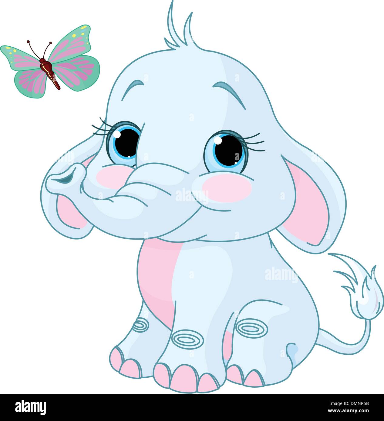 Little cute baby sitting Stock Vector Images - Alamy