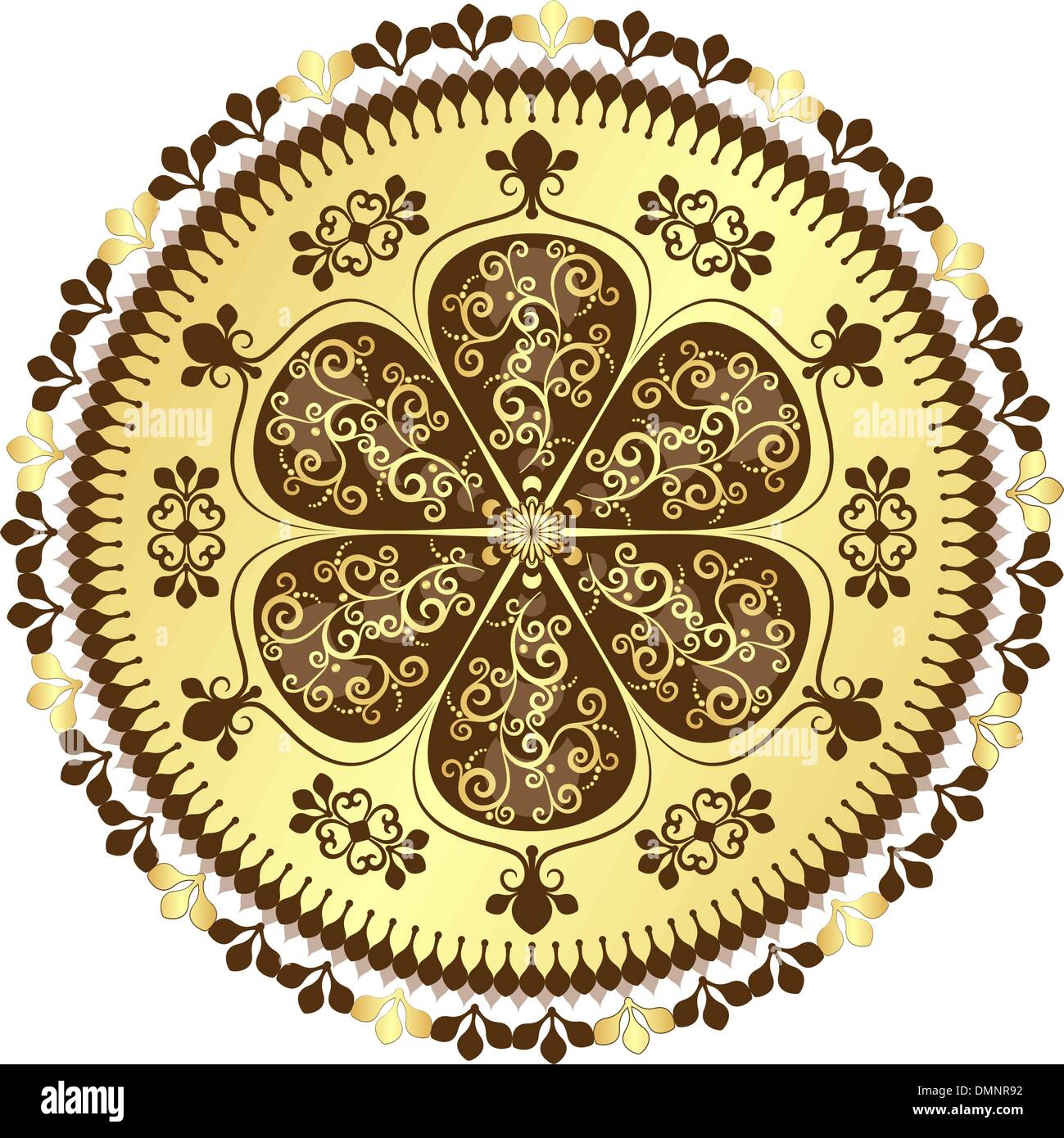 Golden frame vintage leaf Stock Vector Images - Alamy