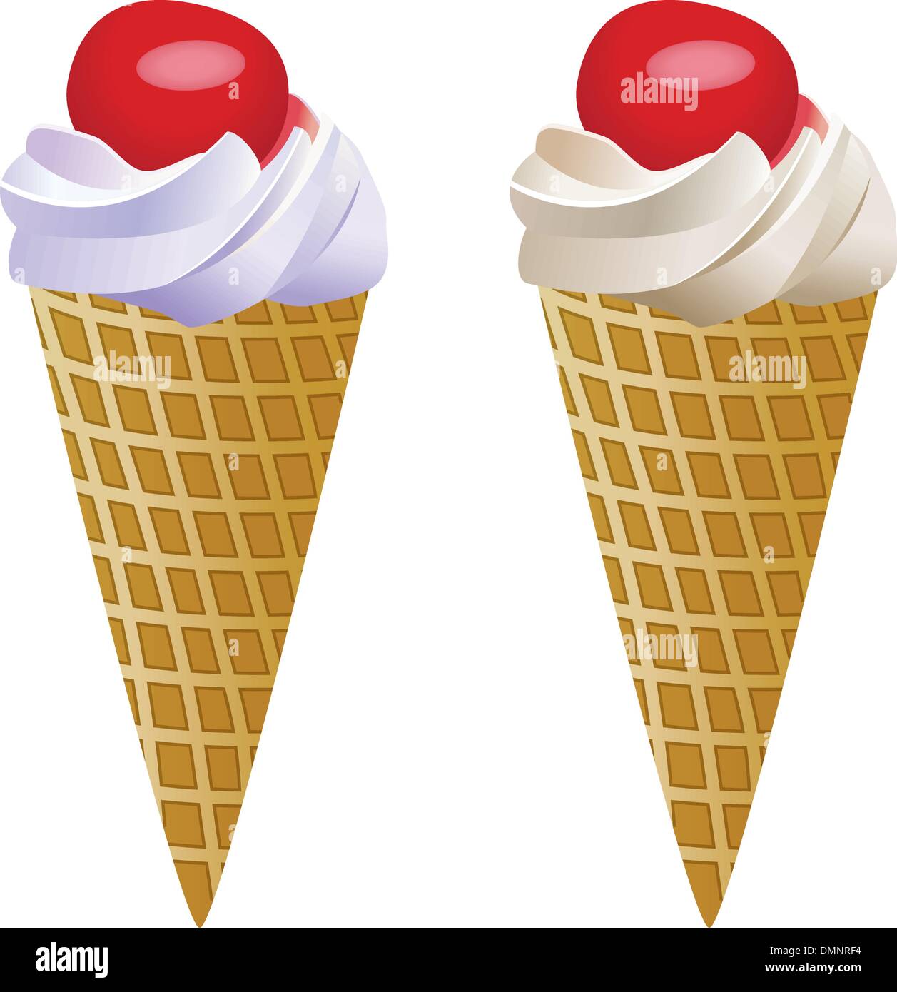 vector icecream cones Stock Vector Image & Art - Alamy