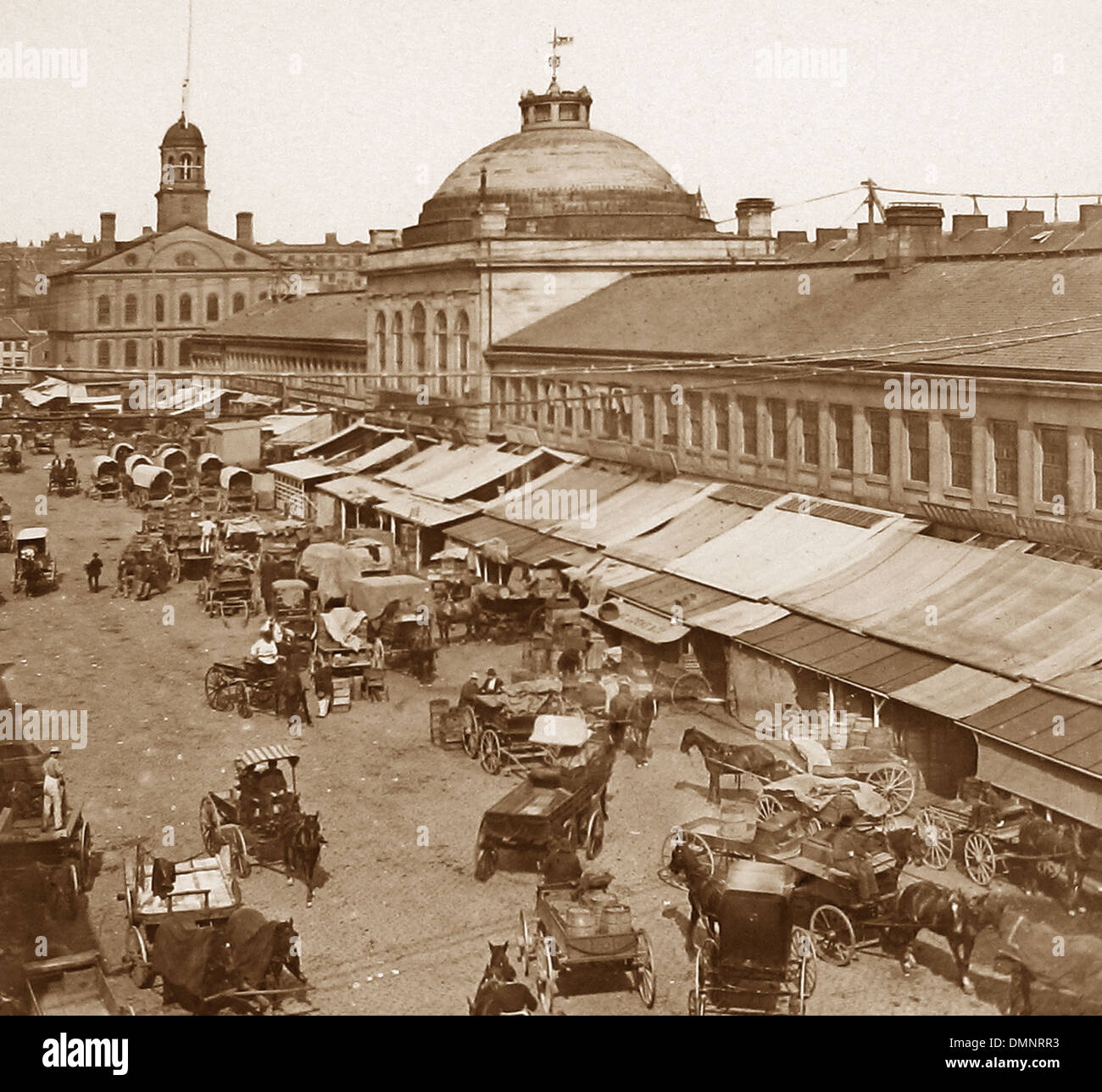 USA Boston Quincy Market pre-1900 Stock Photo - Alamy