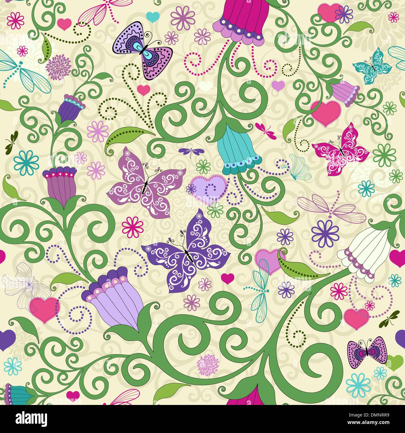 Seamless valentine vivid pattern Stock Vector Image & Art - Alamy