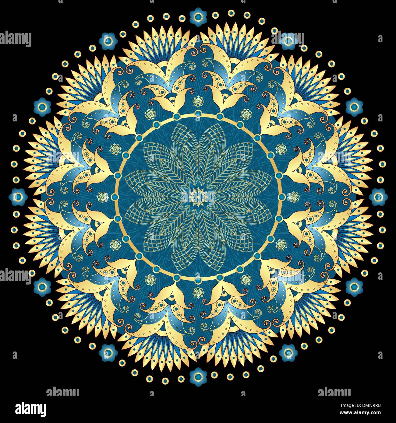 Blue christmas background frame gold Stock Vector Images - Alamy