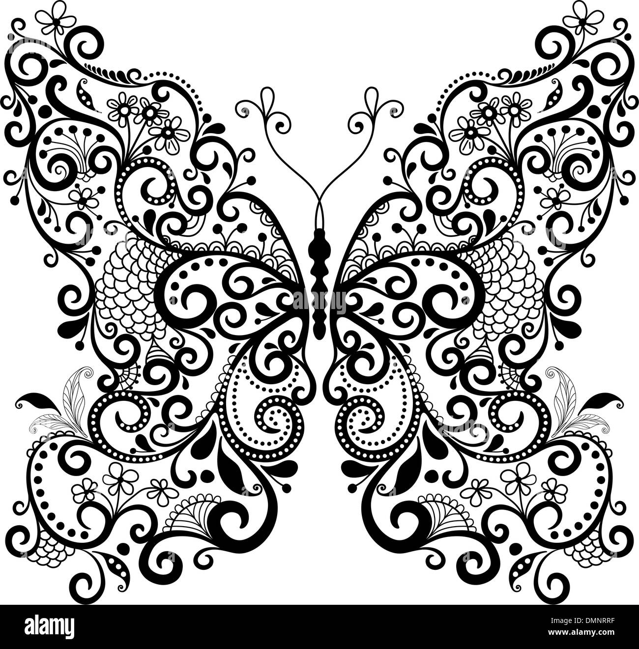 Decorative fantasy butterfly Stock Vector Image & Art - Alamy