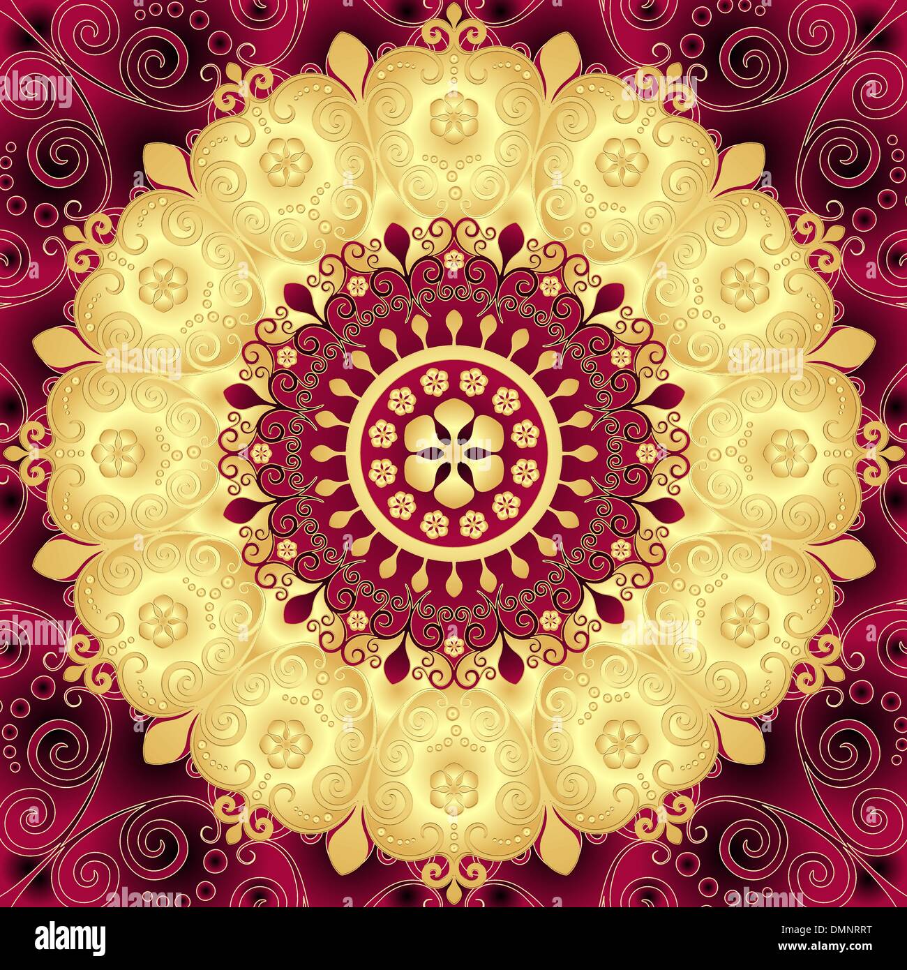 Vintage round pattern Stock Vector Image & Art - Alamy