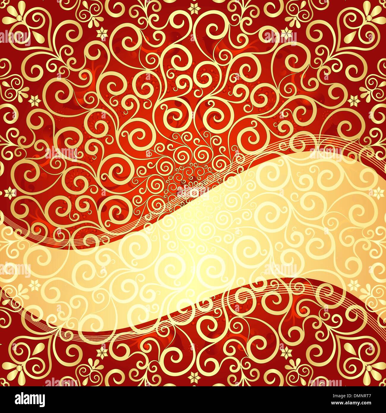 Red-gold vintage frame Stock Vector Image & Art - Alamy