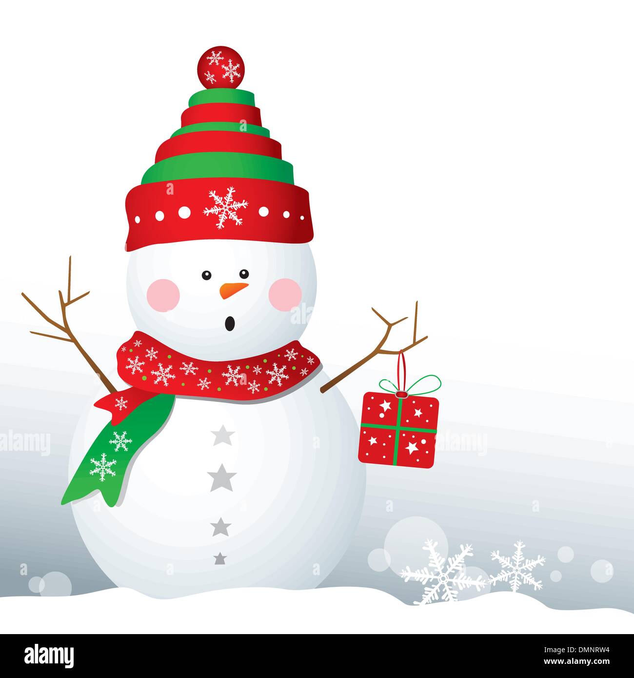 Snowman christmas ornament star Stock Vector Images - Alamy