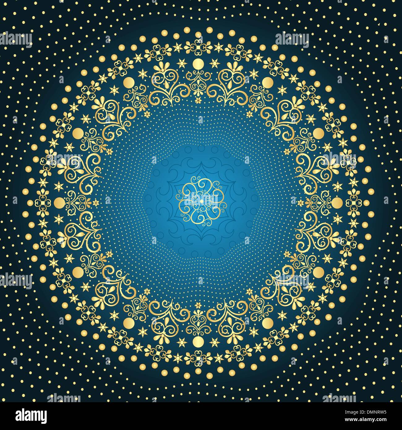 Creative festive frame blue Stock Vector Images - Alamy