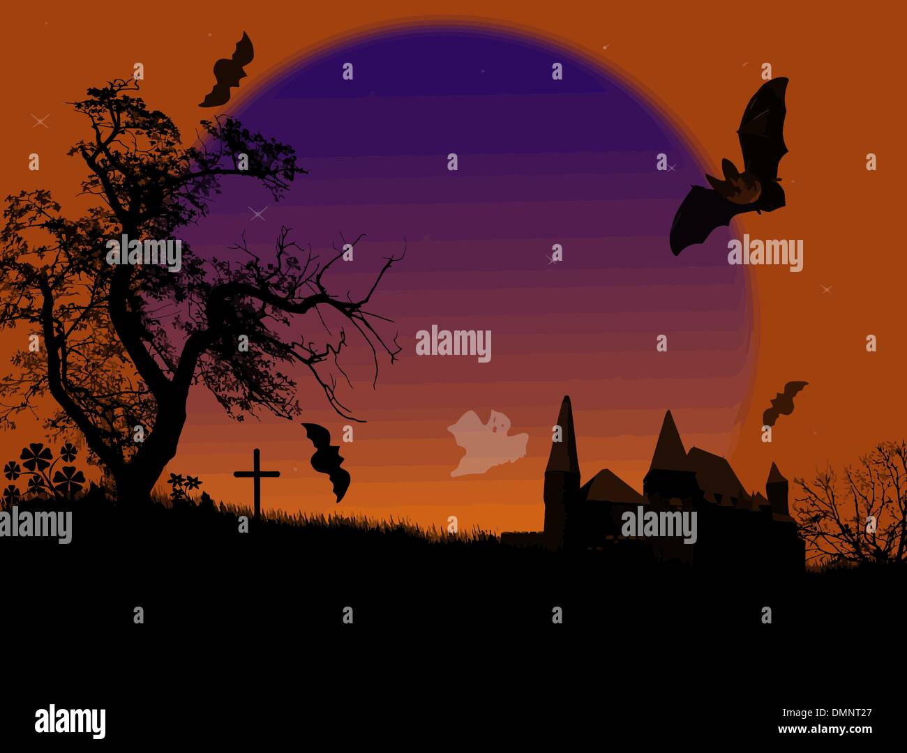 Scary halloween background Stock Vector Image & Art - Alamy
