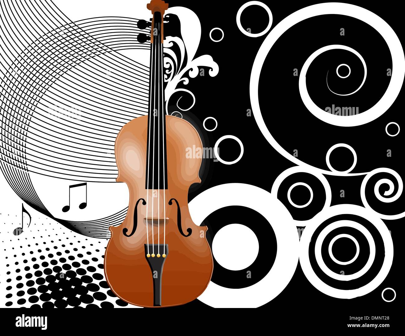 Abstract background with a violin Stock Vector Image & Art - Alamy