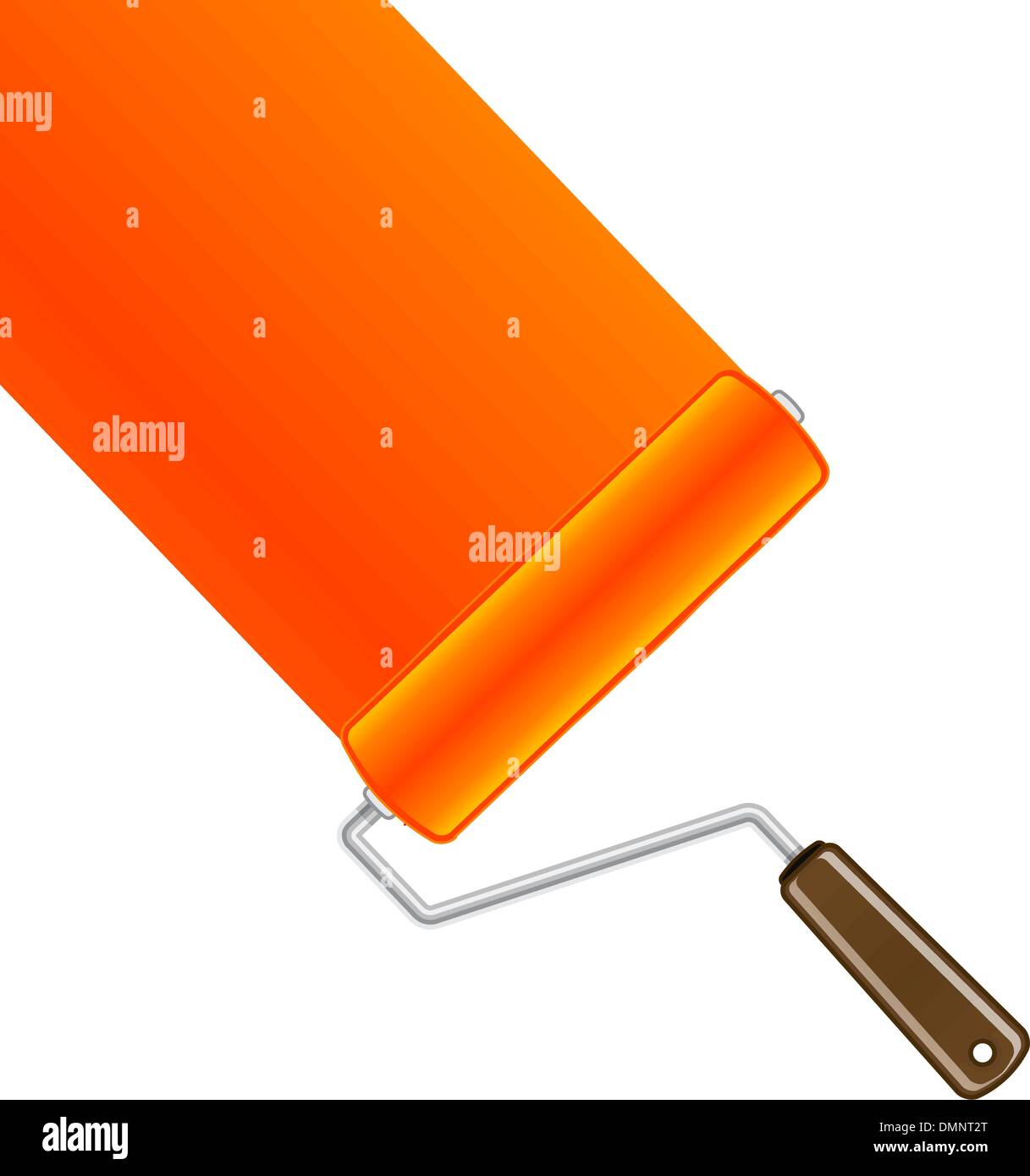 Orange paint roller background Stock Vector Image & Art - Alamy