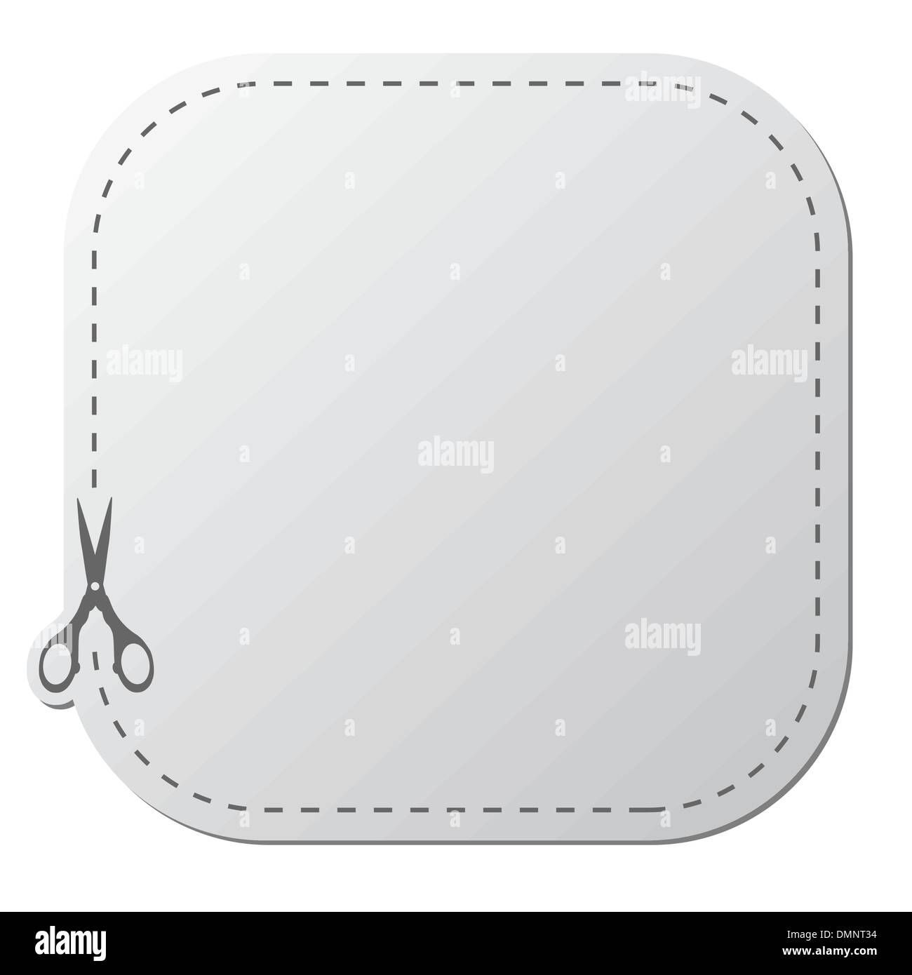 White square paper sticker Stock Vector Images - Alamy