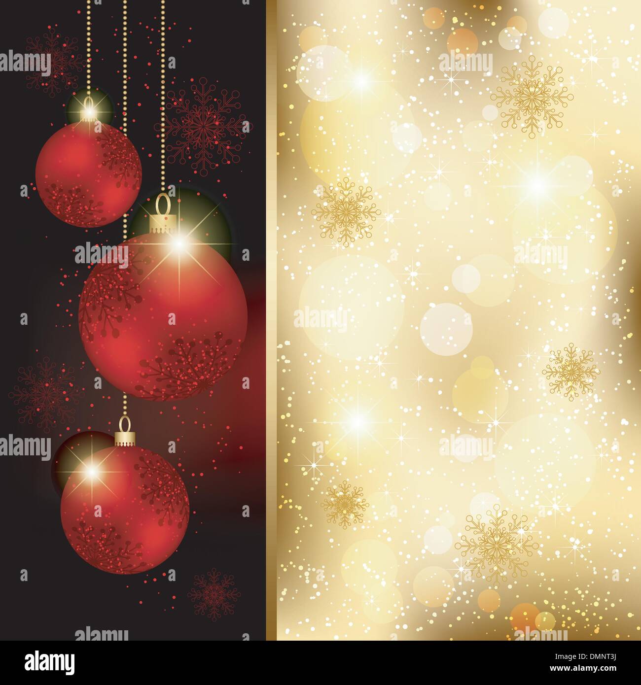 Christmas Crystal Ball Greeting Card Stock Vector Image & Art - Alamy