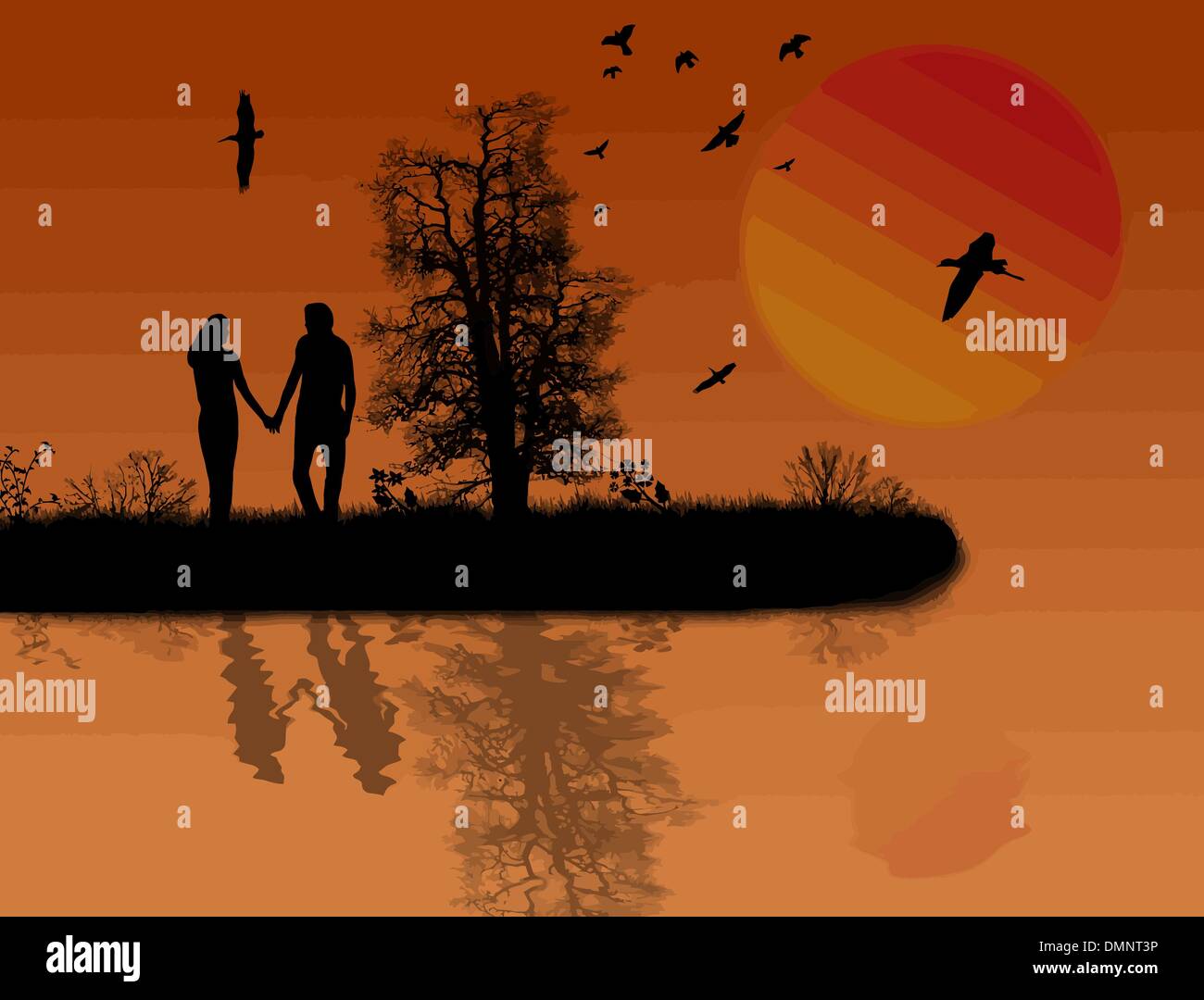 Beautiful sunset background Stock Vector Image & Art - Alamy