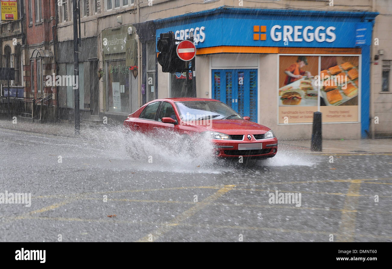 More misery for locals in Leeds England as more heavy rain batters city ...