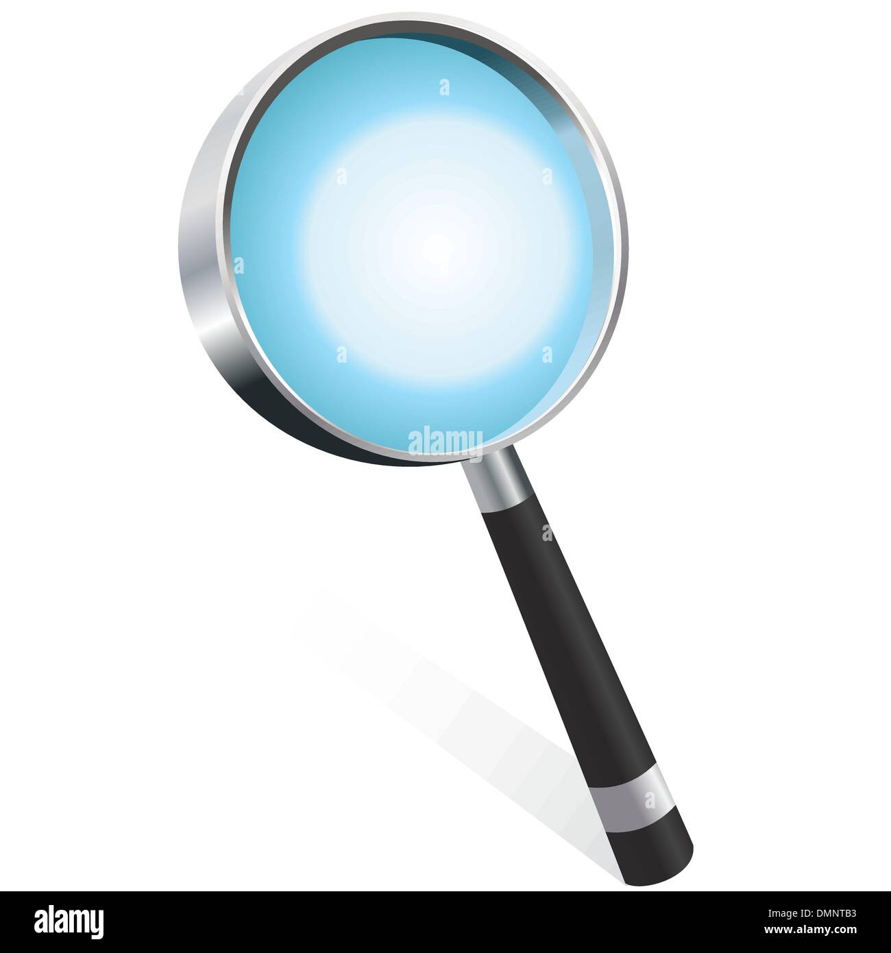 Magnifying glass illustration detail Stock Vector Images - Alamy