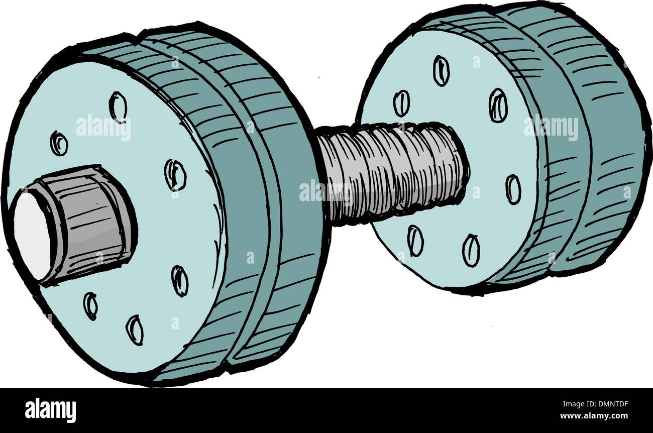 Heavy dumbbell Stock Vector Images - Alamy