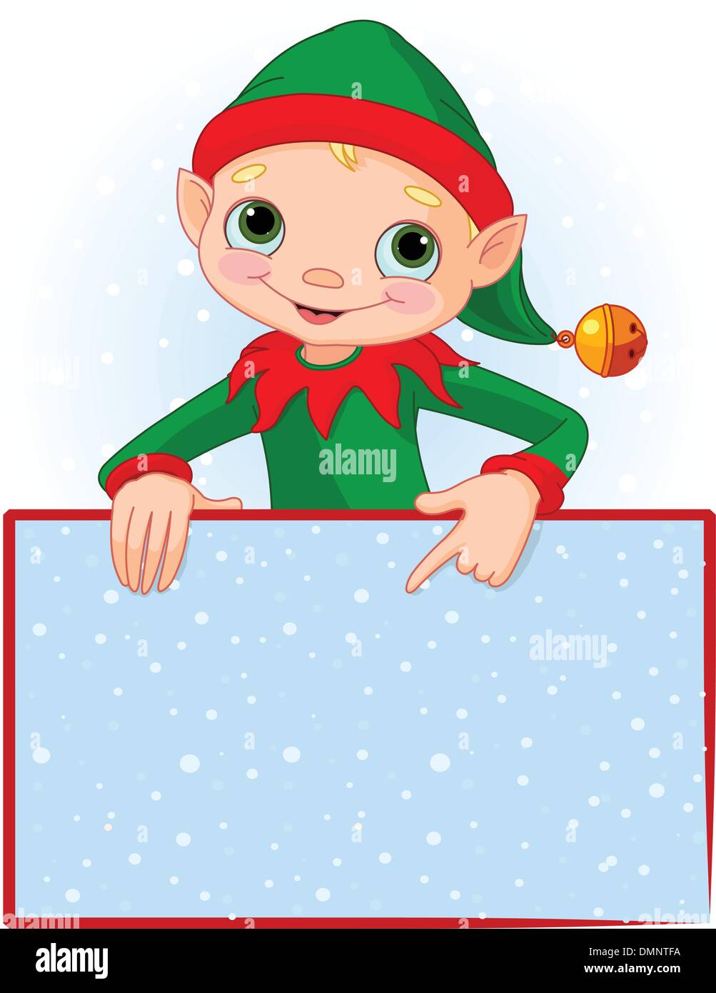 Christmas Elf Place Card Stock Vector Image & Art - Alamy