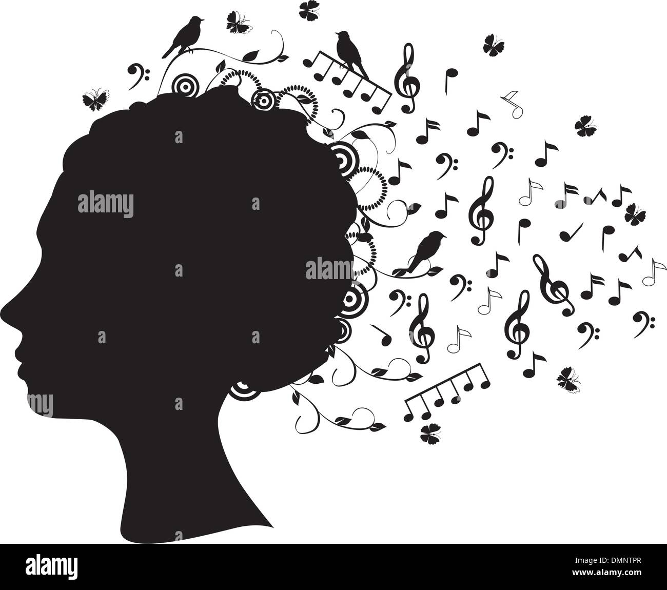 Sound wave silhouette hi-res stock photography and images - Alamy