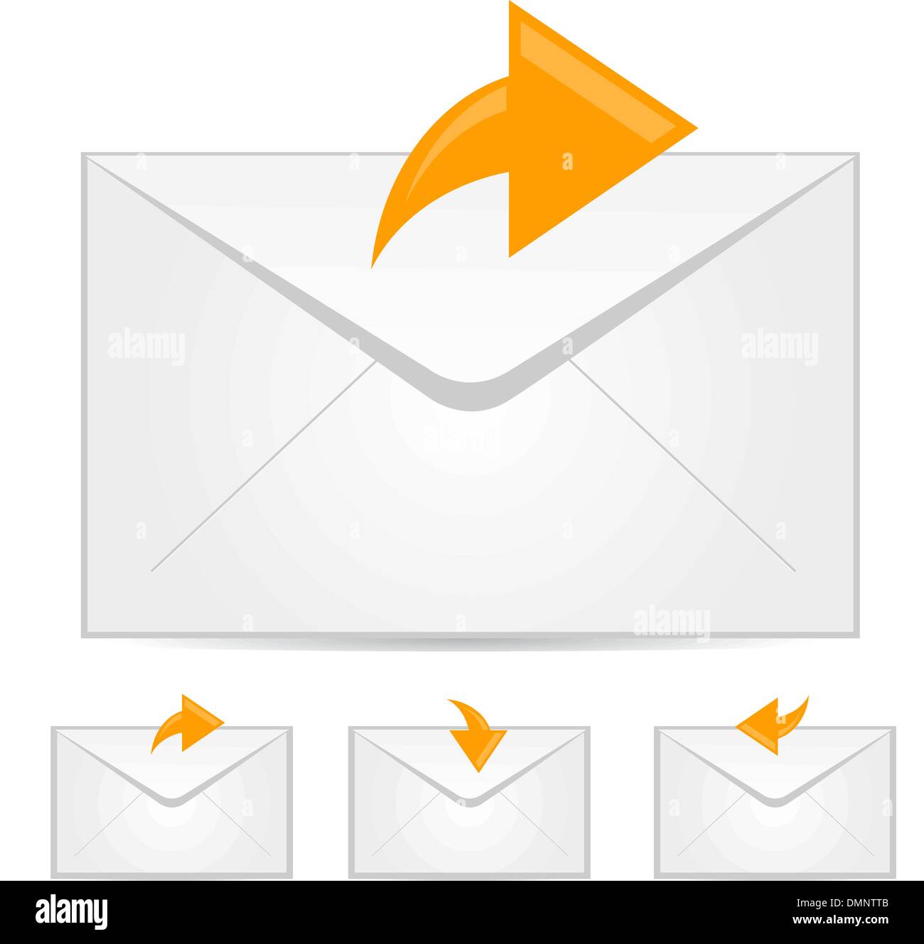 Message envelope icon arrow hi-res stock photography and images - Alamy
