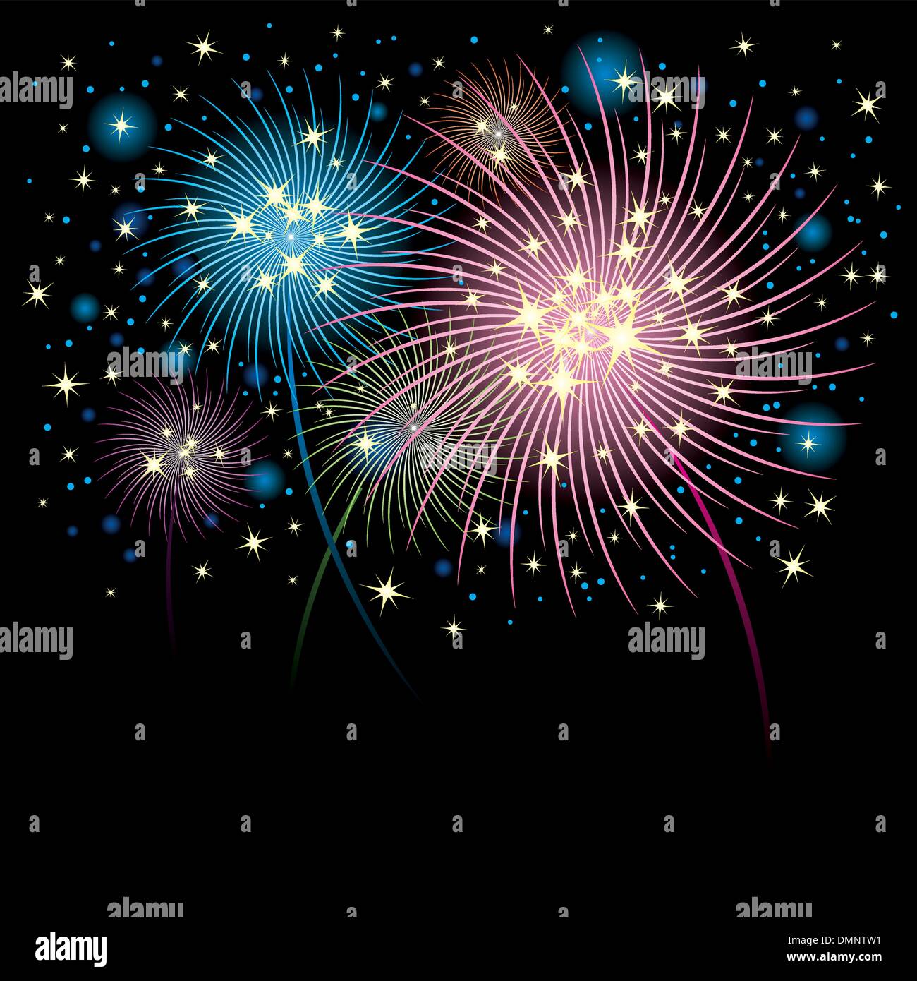 Wallpaper fireworks Stock Vector Images - Alamy