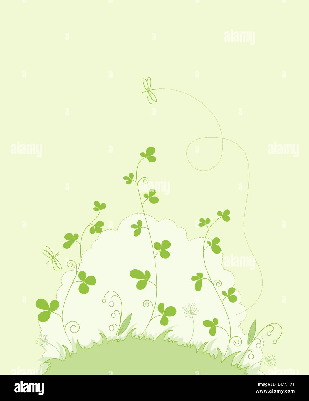green floral background Stock Vector Image & Art - Alamy