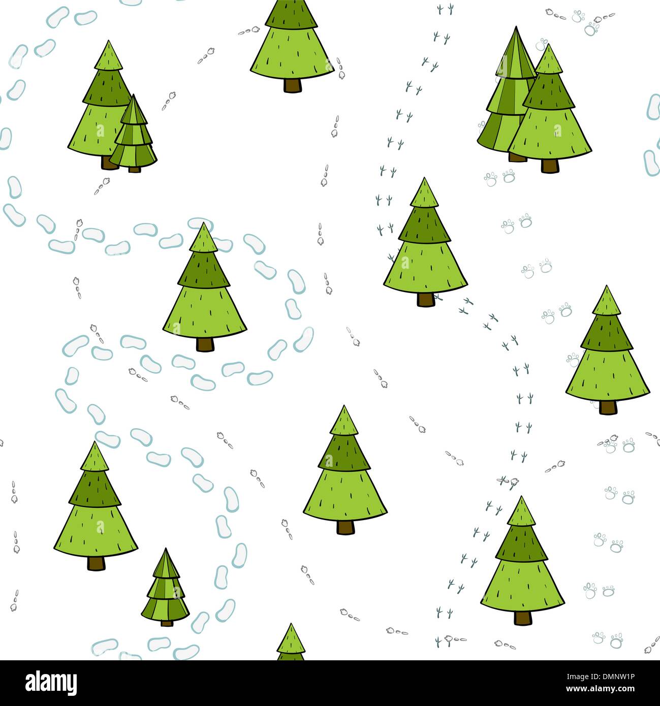 Snow tracks Stock Vector Images - Alamy