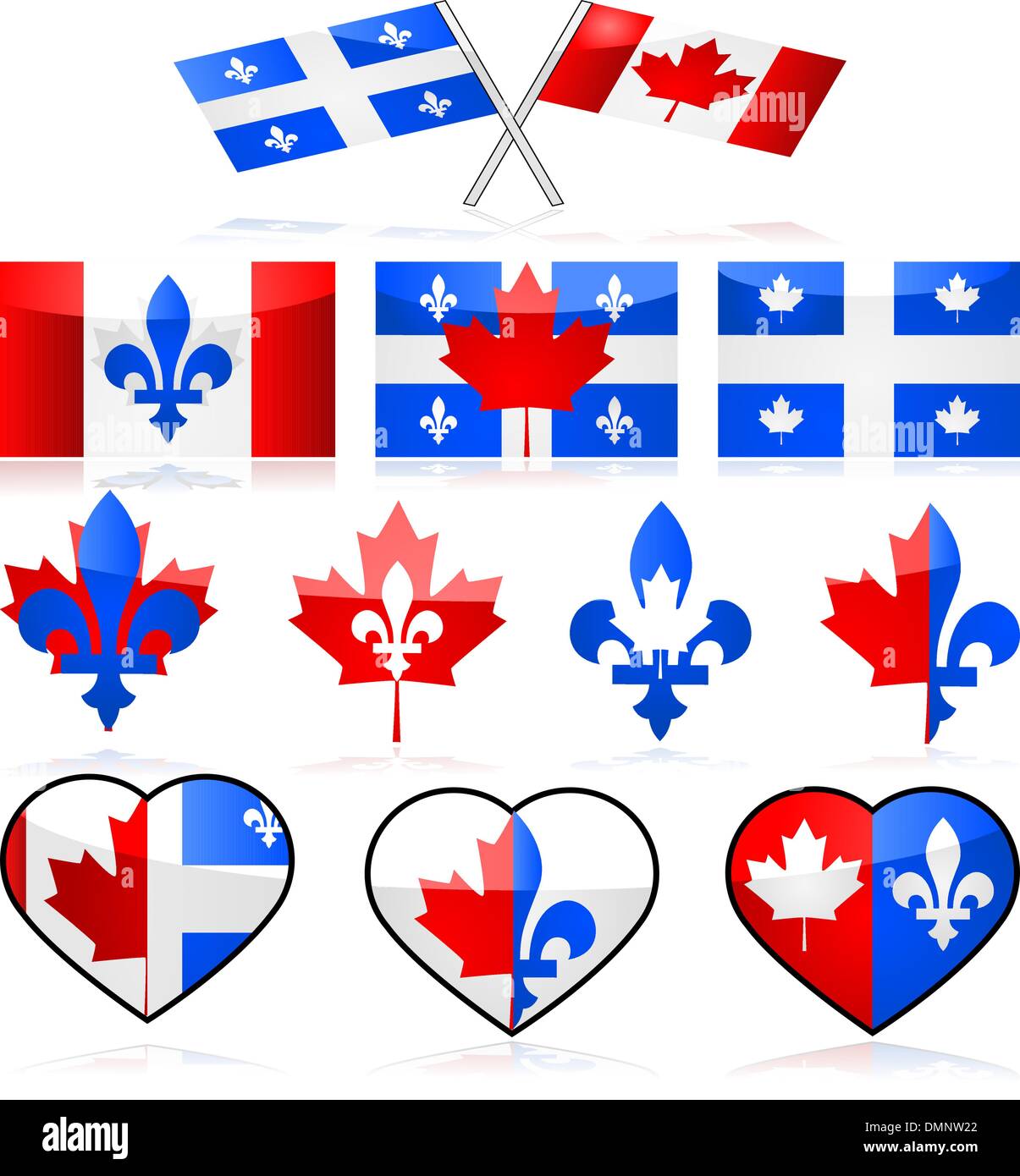 Francophone flag Stock Vector Images - Alamy