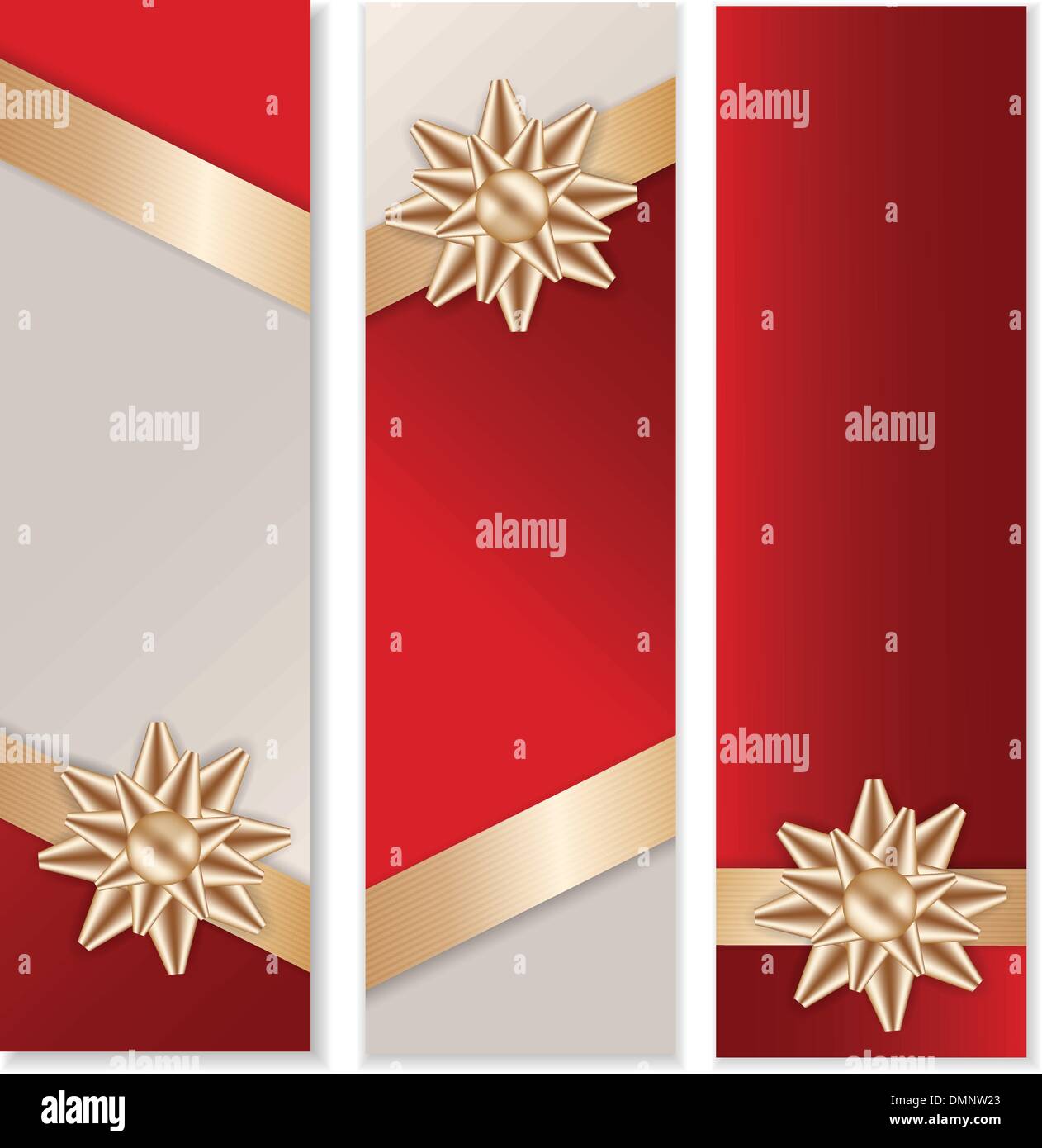Red gift tag golden Stock Vector Images - Alamy