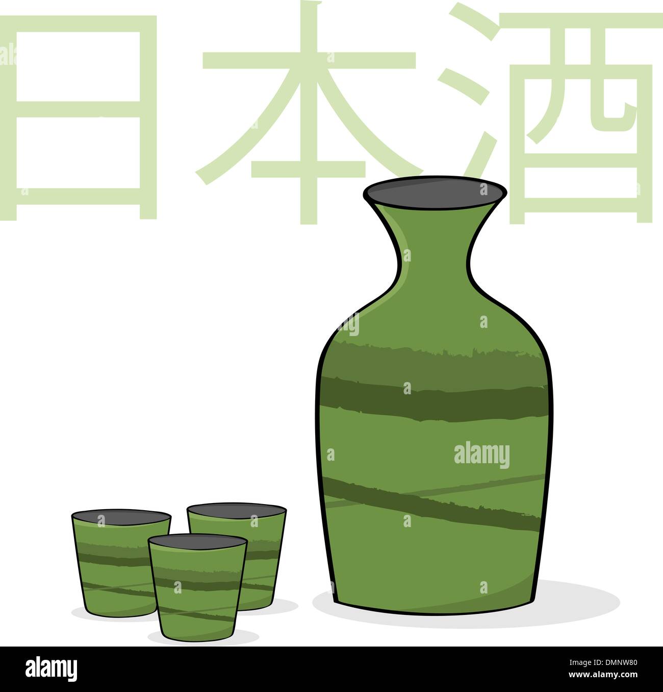 Sake rice Stock Vector Images - Alamy