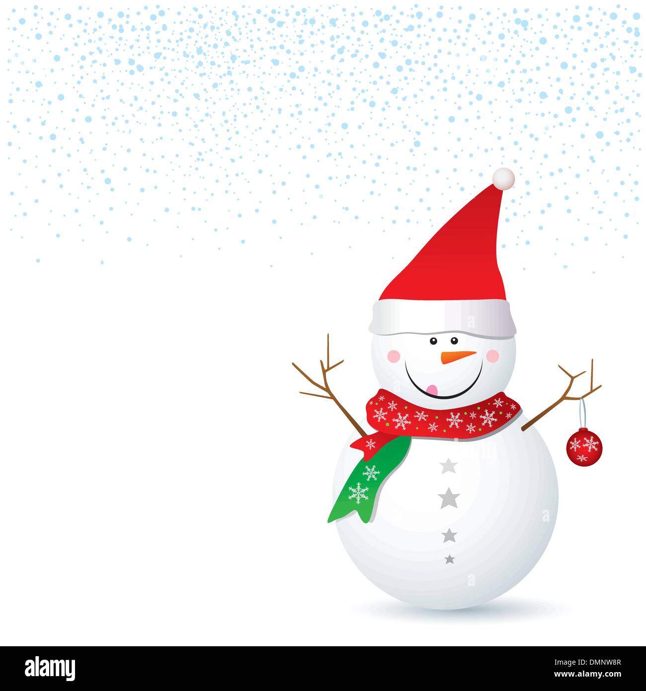 Snowman design for christmas background Stock Vector Image & Art - Alamy