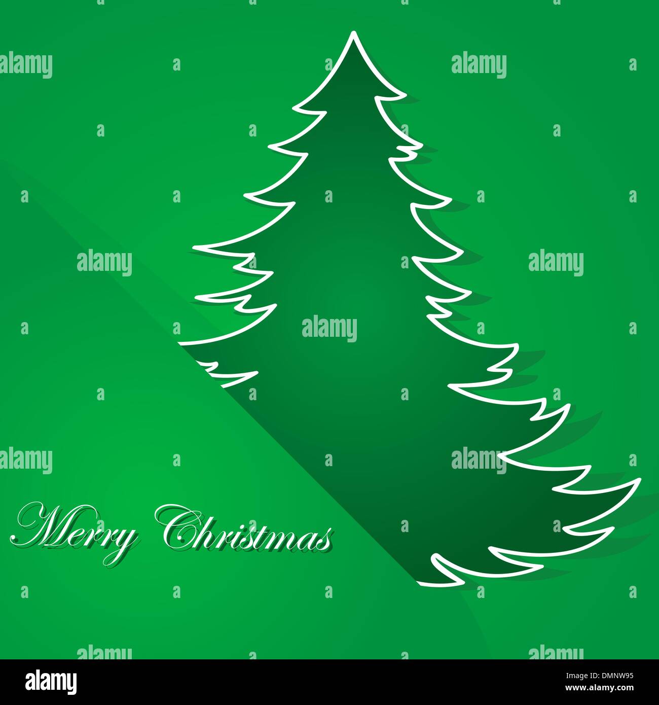 Evergreen green fir tree Stock Vector Images - Alamy