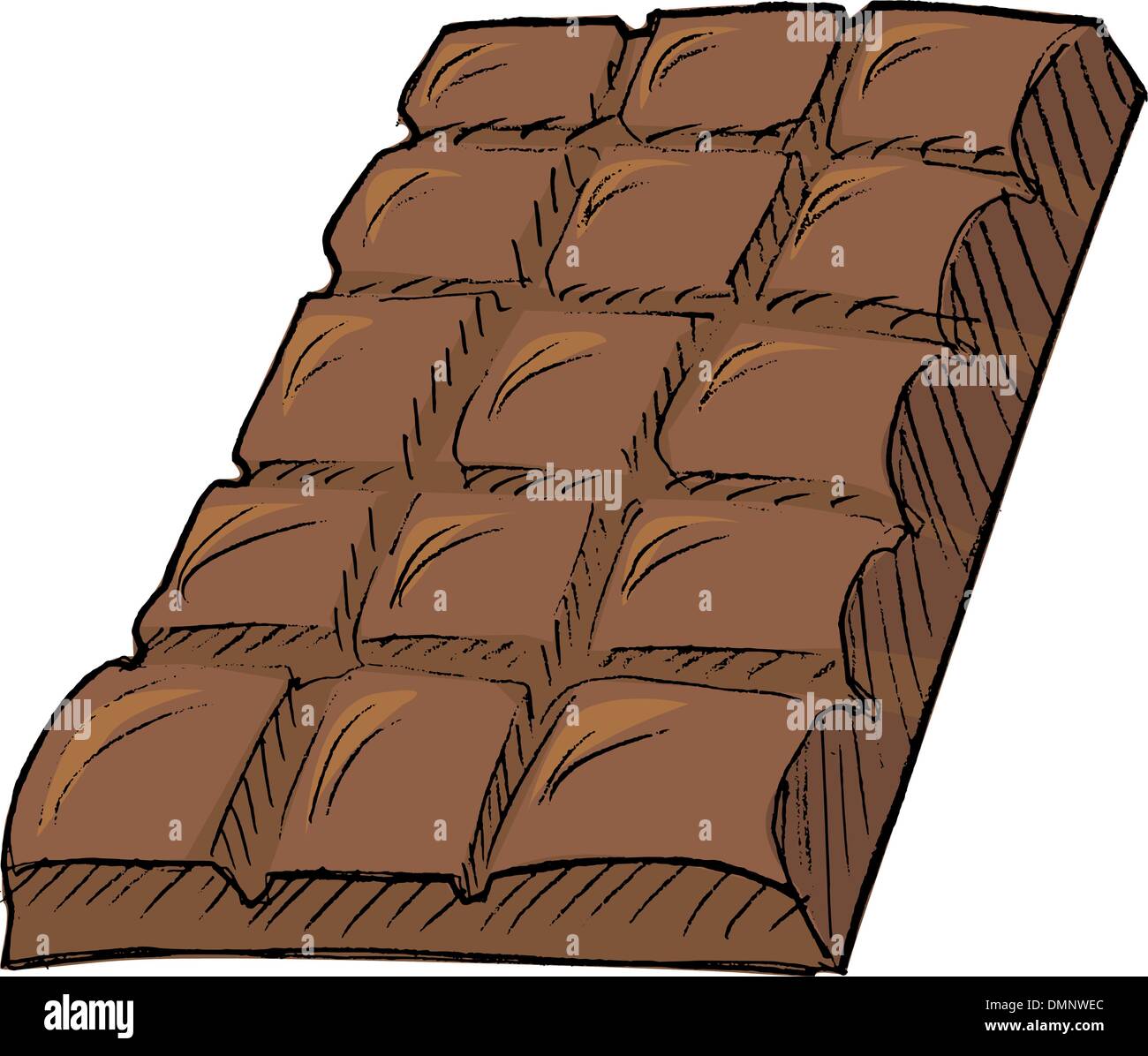 Food single milk chocolate Stock Vector Images - Alamy