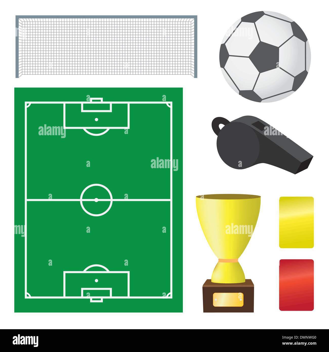 Soccer football goal post Cut Out Stock Images & Pictures - Alamy