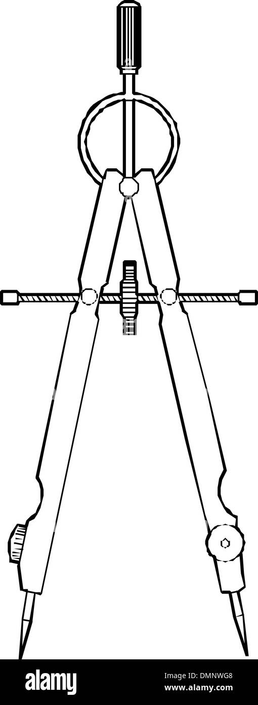 Drawing compass Black and White Stock Photos & Images - Alamy