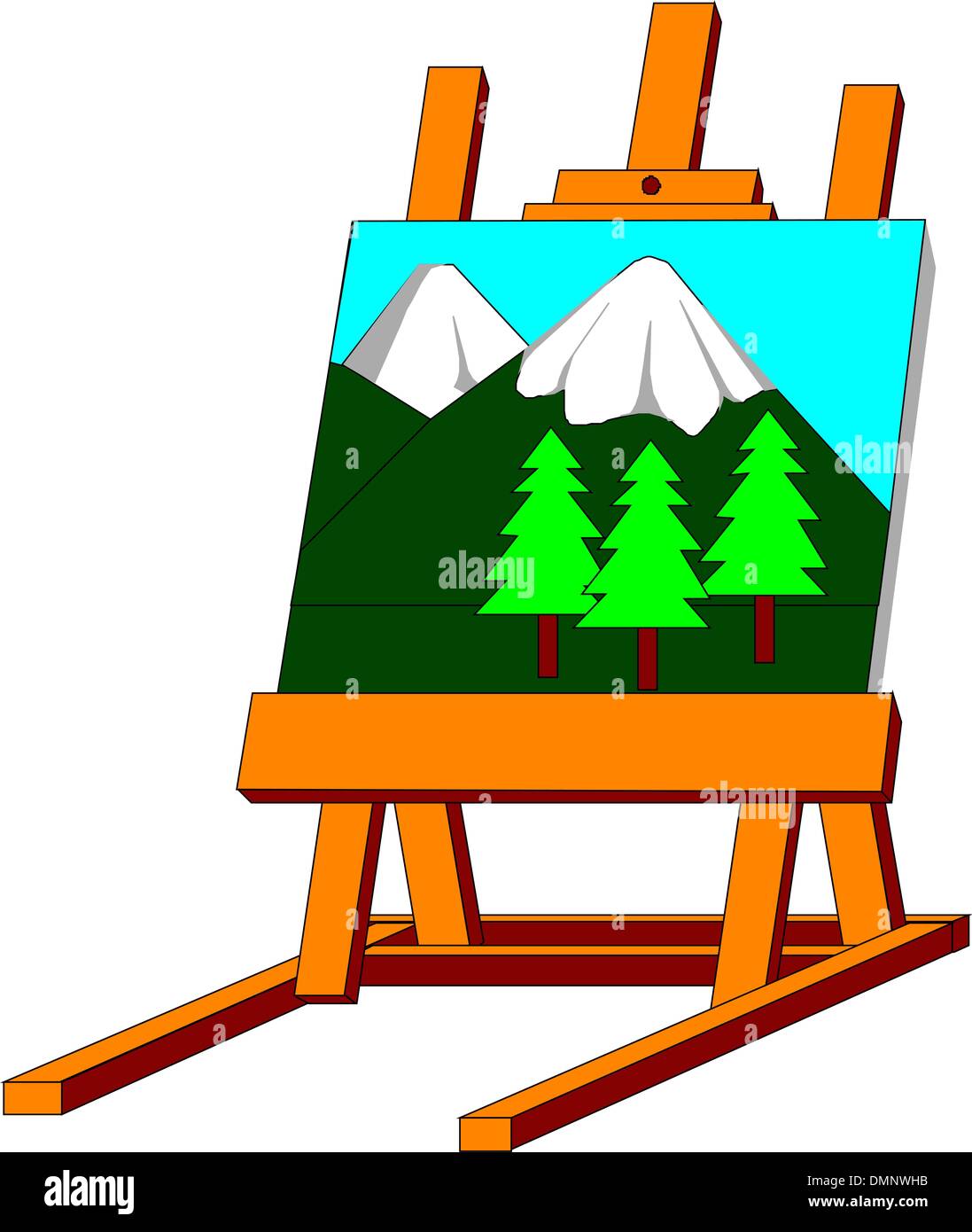 Vector Easel Illustration Stock Vector Image & Art - Alamy